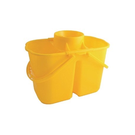 Jantex Colour Coded Twin Mop Buckets Yellow - Nella Online