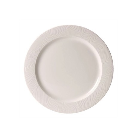 Steelite Optik Flat Rim Plates 230mm - Nella Online