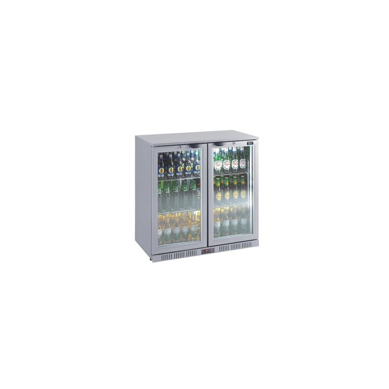 Lec Back Bar Bottle Cooler Hinged Doors 180 Bottles - Nella Online