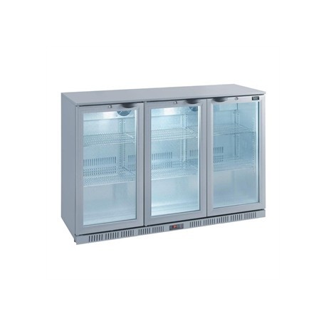 Lec Triple Door Silver Bottle Cooler - Nella Online