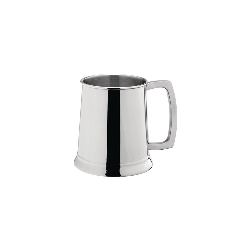 Utopia Stainless Steel Handled Tankard 580ml - Nella Online