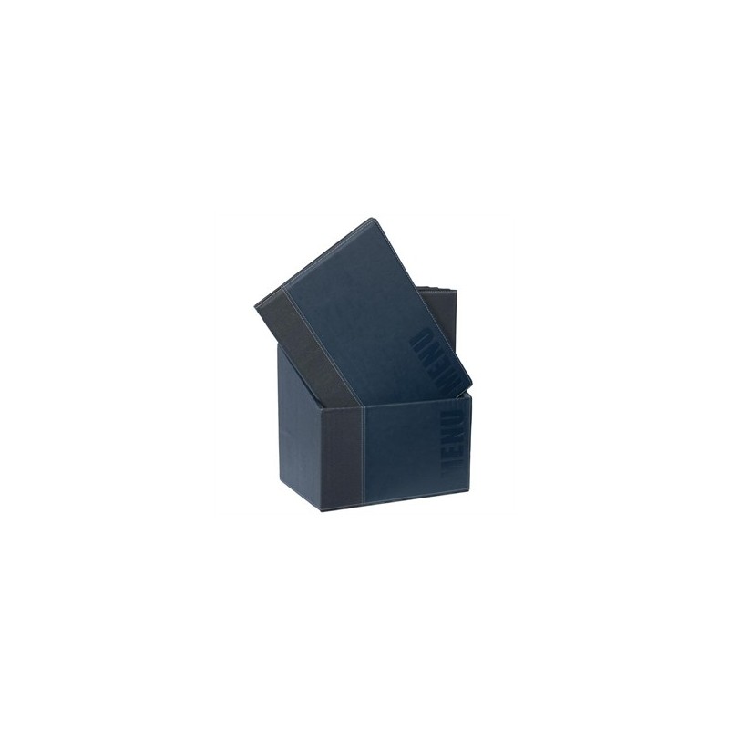Securit Contemporary Menu Holder Set A4 Blue - Nella Online