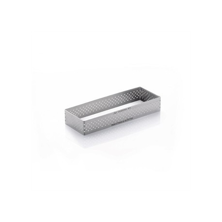 De Buyer Perforated Stainless Steel Rectangle Tart Ring 20 x 40 x 120mm ...