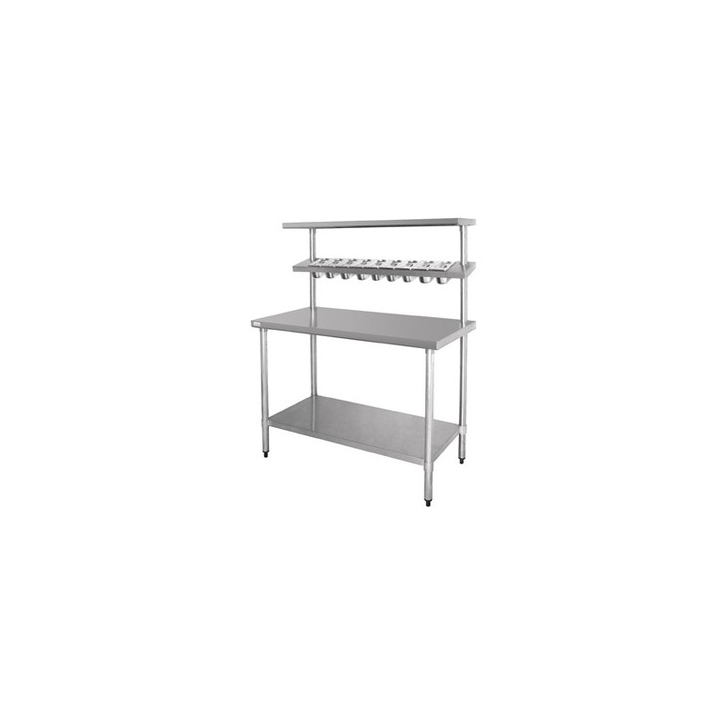 Vogue Stainless Steel Prep Station with Gantry - Nella Online