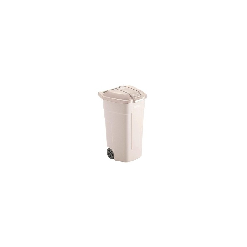 Rubbermaid Mobile Container 100Ltr Beige Lid - Nella Online