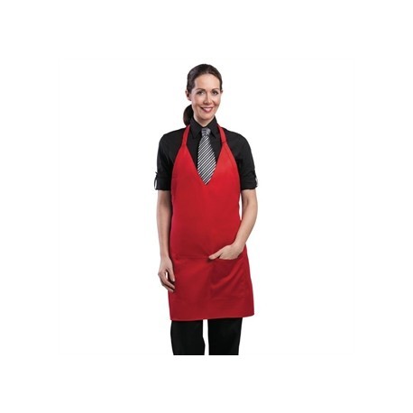 Uniform Works Tuxedo Apron Red - Nella Online